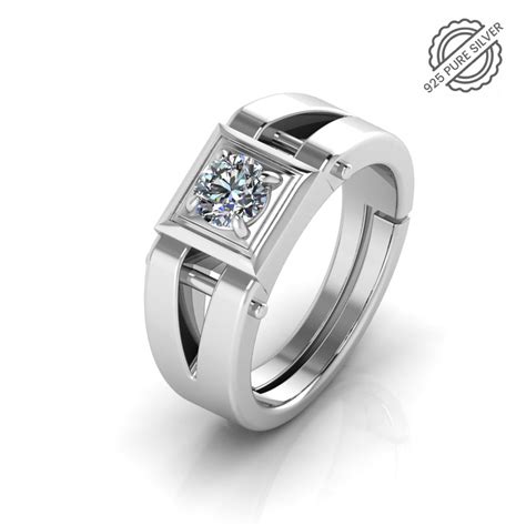 925 Pure Sterling Silver Stardom Mens Special Ring Misshighness
