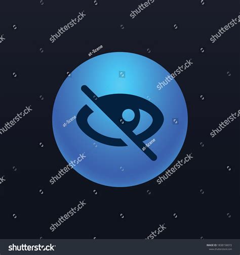 Hide App Icon Button Royalty Free Stock Vector Avopix Com