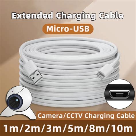 Extra Long Micro Usb Extension Cable 10m 8m 5m 3m 2m 1m Type C Port