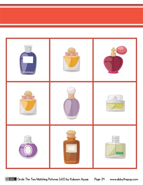 Circle The Two Matching Pictures Free Printable Puzzle Games