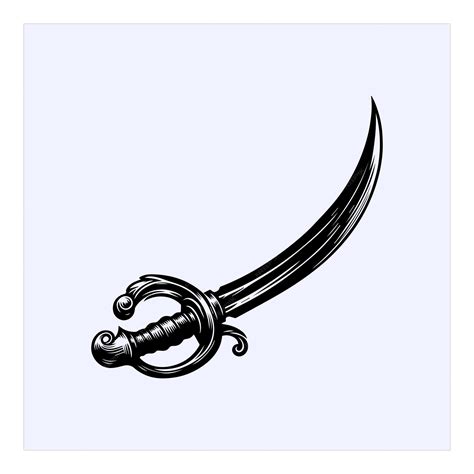 Premium Vector Ornate Medieval Dagger Silhouette Vector