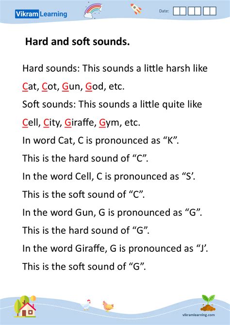 Download Hard And Soft Sounds Of G Worksheets Vikramlearning Com