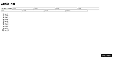 Таски на Flexbox Forked Codesandbox