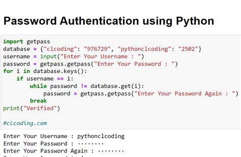day 30 password authentication using python ~ computer languages