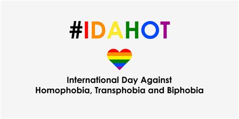 동성애 공포증 트랜스 포비아 및 공포증에 대한 국제의 날 고립 된 흰색 배경에 Lgbt 플래그와 해시 태그 Idahot와 마음 배경 배너 텍스트가있는 포스터용 템플릿 Eps