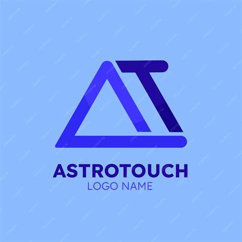 평평한 디자인 모노그램 로고 템플릿 무료 벡터