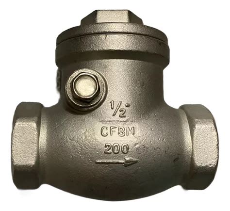 Válvula 12 Npt Acero Inoxidable 304 Check Meses Sin Interés