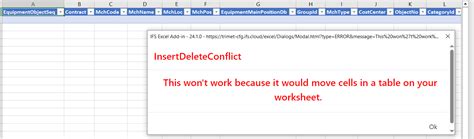 24r1 Data Migration Error Message InExcel InsertDeleteConflict IFS Community