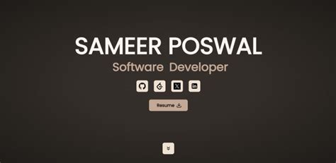 Sameer Poswal On Linkedin Portfolio Engineer Nextjs Typescript