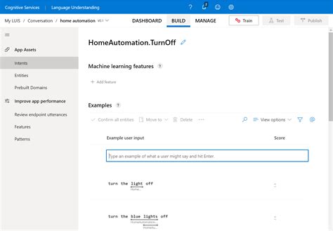 Quickstart Build Your App In Luis Portal Azure Microsoft Learn