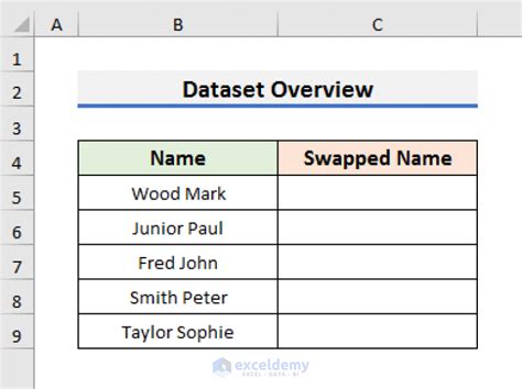 How To Swap Text In Excel 4 Easy Methods Exceldemy