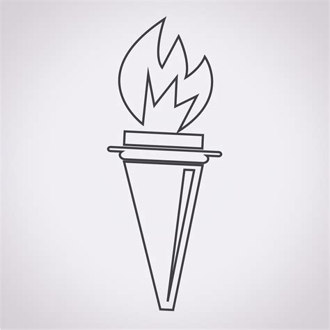 Torch Icon Symbol Sign 649663 Vector Art At Vecteezy