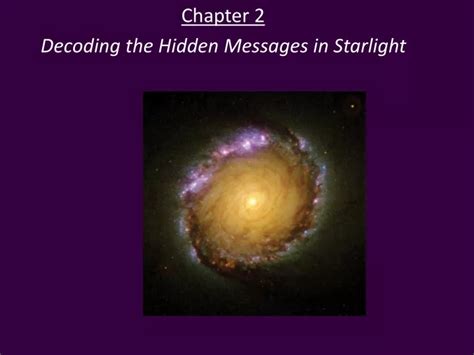 Ppt Decoding The Secrets Of Starlight A Journey Through Light And