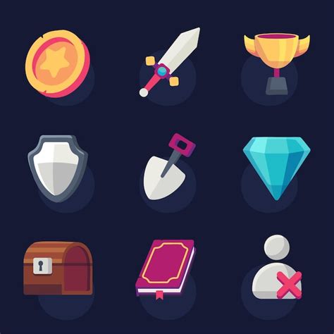 Free Vector Game UI Kit Set Of User Interface GUI To Build D Games Casual Game Vector Can Be