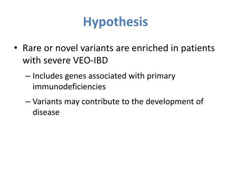 Ppt Exome Sequencing Analysis Of Candidate Genes Veo Ibd Powerpoint