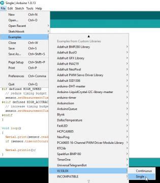VL L X Arduino Interfacing And Programming Electronic Clinic