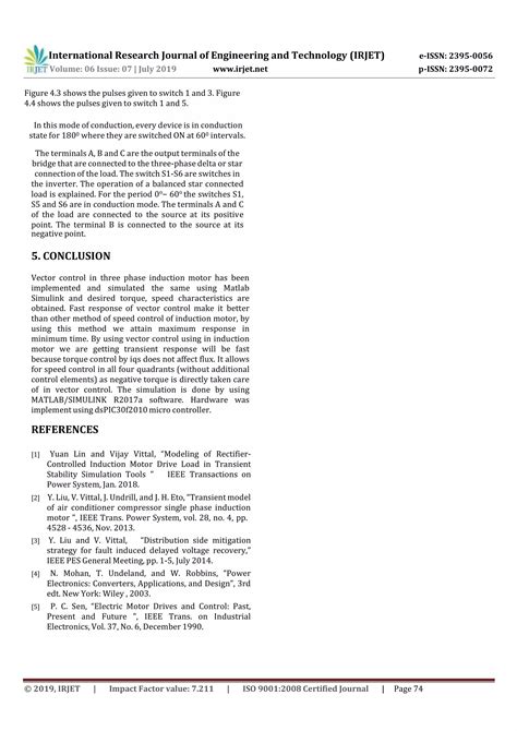 irjet vector control of three phase induction motor pdf radio