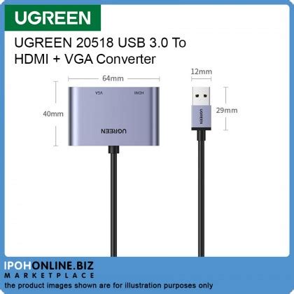 Ugreen Usb To Hdmi Vga Converter