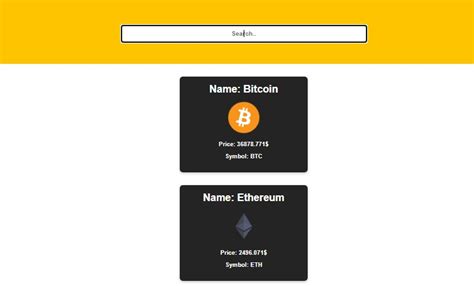 Crypto Price App Build Using Reactjs