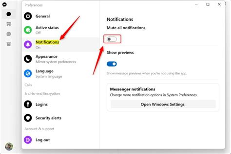 How to Manage Notifications in Messenger on Windows 11 - Geek Rewind