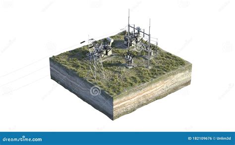 Transformer Station Illustration 226889908