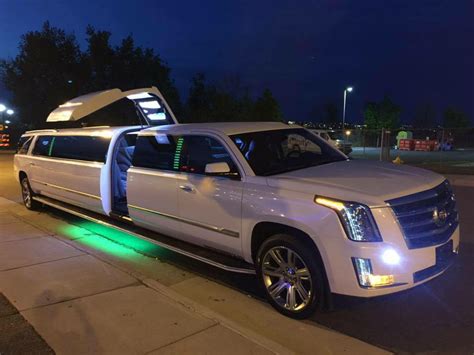 White Escalade Limo