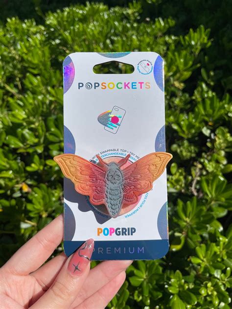 Death Moth Popsocket™ Gradient Moth Popgrip™ Witchy Etsy