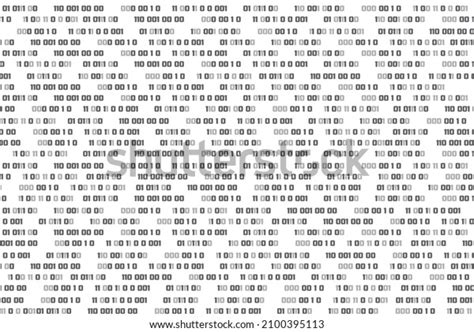 Binary Code Texture On White Background Stock Vector Royalty Free