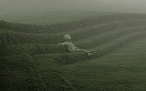 Wallpaper Man Grass Field Lawn Art Hd Picture Image