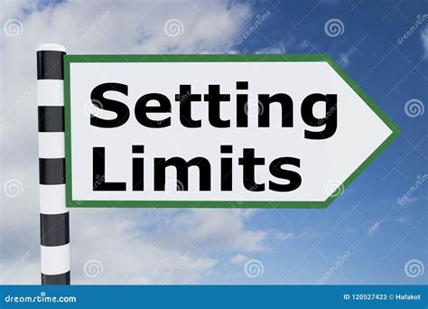 setting limits concept stock illustration illustration of goal 120527423