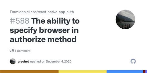 The Ability To Specify Browser In Authorize Method · Issue 588