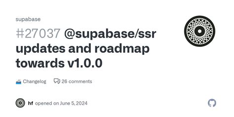 Supabase Ssr Updates And Roadmap Towards V Supabase Discussion GitHub