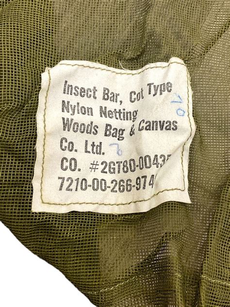 Canadian Forces Bug Net Cot Type 6ft X 30 Inch Military Antiques Toronto