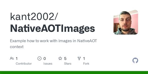 Github Kant2002nativeaotimages Example How To Work With Images In Nativeaot Context