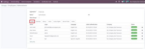 odoo tutorial manage users and access control in odoo 16