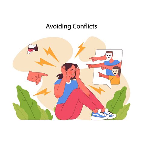Conflict Avoidance Concept Flat Vector Illustration 41170255 Vector Art At Vecteezy