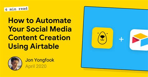 How To Automate Your Social Media Content Creation Using Airtable