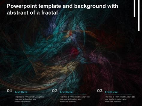 Powerpoint Template And Background With Abstract Of A Fractal