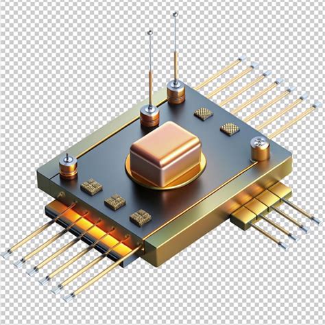 Premium PSD Rf Circuit On Transparent Background