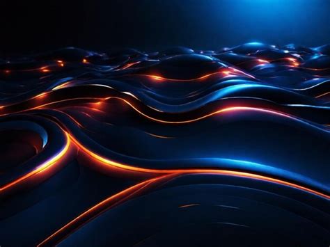 Premium Photo Waves Flowing Lines