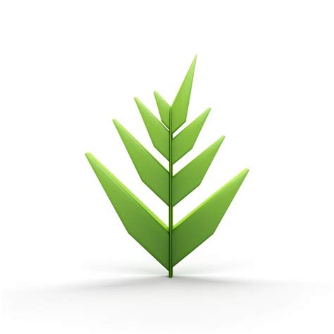 Premium Ai Image 3d Green Tree Box Style Isolated On White Background