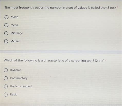 Solved The Most Frequently Occurring Number In A Set Of