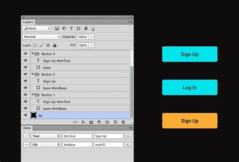 ditto use variables in photoshop fribly