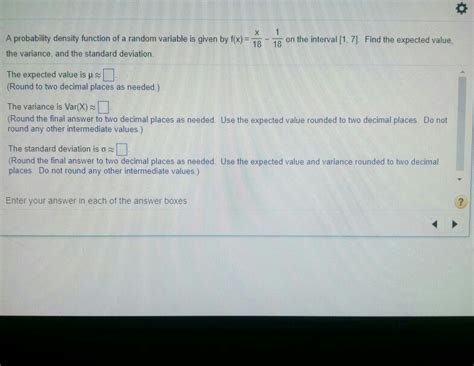 Solved A Probability Density Function Of A Random Variable Chegg