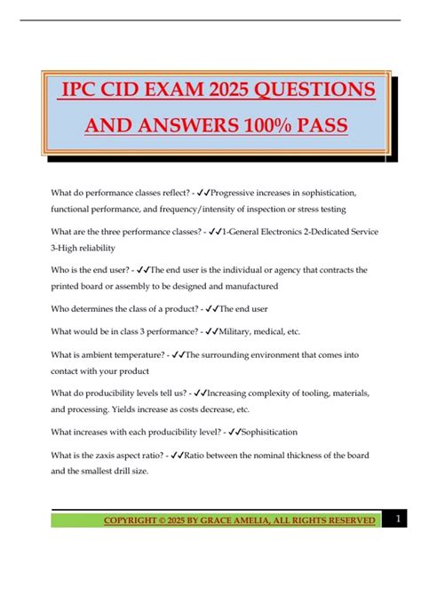Ipc Cid Exam 2025 Questions And Answers 100 Pass Cid Stuvia Us