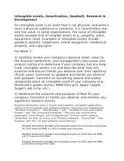 Unveiling Intangible Assets & Goodwill: Analysis of Rockwell | Course Hero