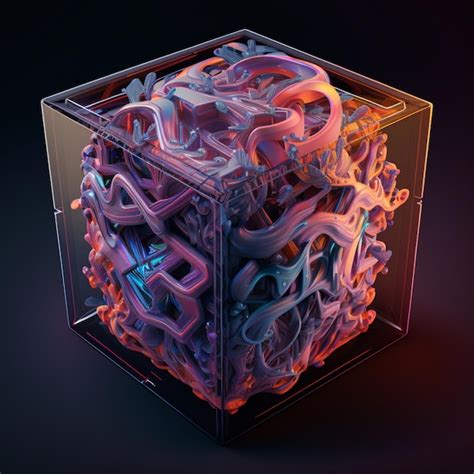 Premium Ai Image A Cube With Many Strings And A Lot Of Ropes On It