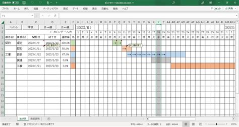 【未使用】進捗管理 ガントチャート ソフトウェア Excel Vba の落札情報詳細 Yahoo オークション落札価格検索 オークフリー