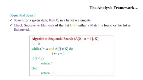 Analysis Framework For Analysis Of Algorithmspdf